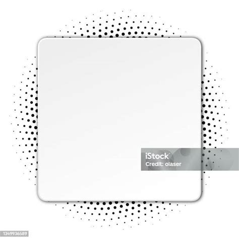 둥근 모서리와 그림자 복사 공간이있는 점과 사각형의 소용돌이 패턴 0명에 대한 스톡 벡터 아트 및 기타 이미지 0명 3차원 형태 검은색 Istock