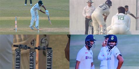 Ind Vs Ban Watch Shreyas Iyer Survives As Bails Dont Fall Off