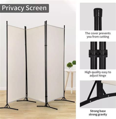Blkmty 3 Panel Room Divider Folding Privacy Screen 5 9f India Ubuy