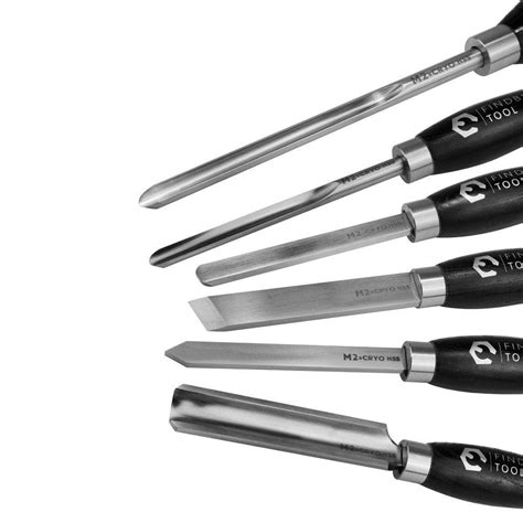 Wood Turning Tool 6pc M2 Cryo Hss Lathe Chisel Set Findbuytool