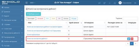 Книга за контролна дейност на директора – Shkolo: Помощен център