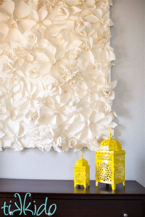 Diy Paper Flower Wall Decorations Shelly Lighting