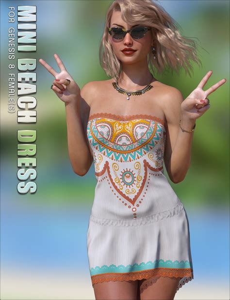 Dforce Mini Beach Dress Genesis 8 Females Daz 3d