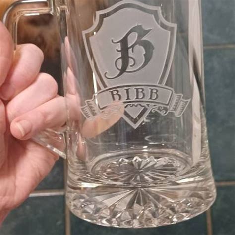 Custom Beer Mug Monogram Beer Mug Custom Beer Glasses Etched Beer