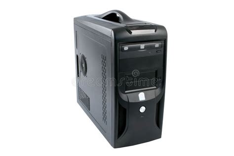 CPU Tower Case Isolated From Background