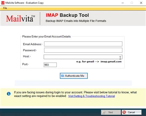 Mailvita Backup Tool For IMAP To Backup IMAP Accounts