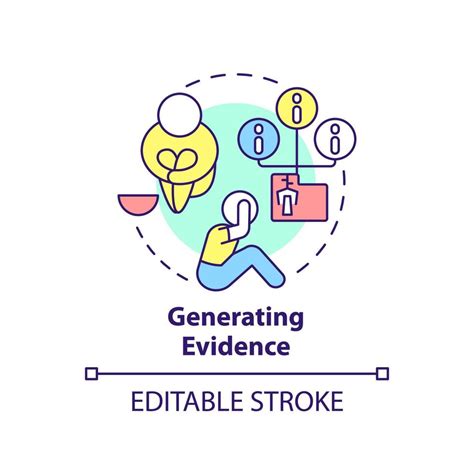 Generating Evidence Concept Icon Programs Impact Social Protection Activity Abstract Idea Thin