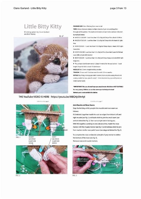 Little Bitty Kitty Crochet Pattern