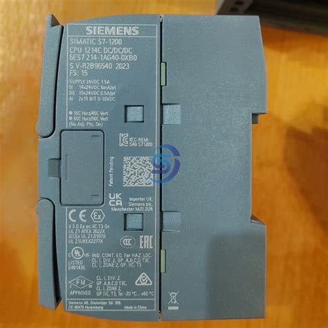 Original Plc Siemens S7 1200 S7 1200 Simatic Compact Cpu 1214c Module Plc 6es7214 1ag40 0xb0