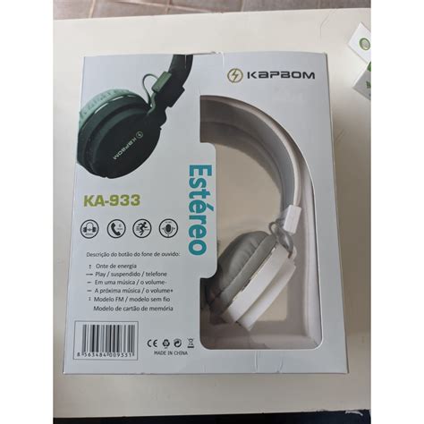 Fone Kapbom Bluetooth E Fio A Parte Shopee Brasil