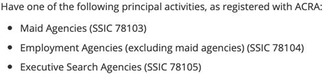 what is the singapore standard industrial classification ssic code