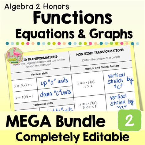Algebra 2 Curriculum Big Bundle Flamingo Math With Jean Adams