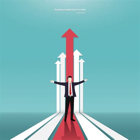 Premium Vector Businessman Arrow Concept