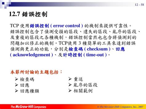 Chapter 12 傳輸控制通訊協定 Ppt Download
