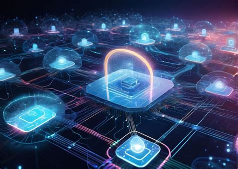 Cloud Computing Data Storage Digital Infrastructure Futuristic Technology Circuit Board Glowing