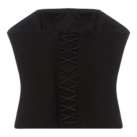 Корсет из денима black - NIKONOROVA