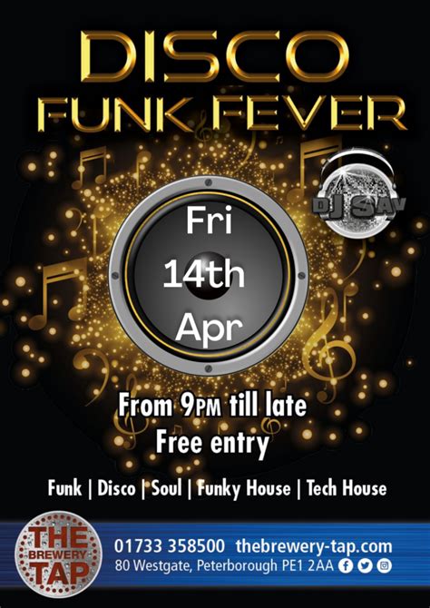 Disco Funk Fever The Brewery Tap Peterborough