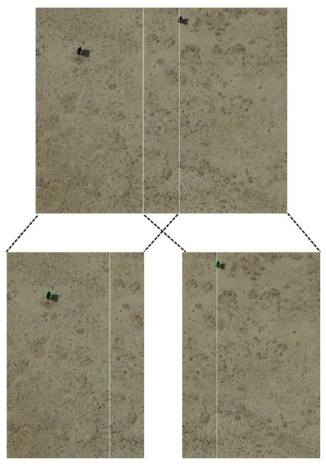 conventional overlap segmentation method the green boxes in the figure