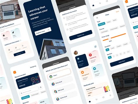 Online Courses Mobile App Behance