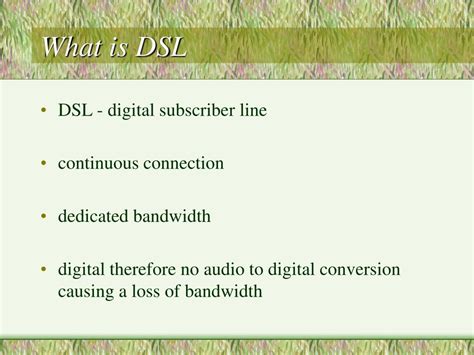 PPT DSL PowerPoint Presentation Free Download ID