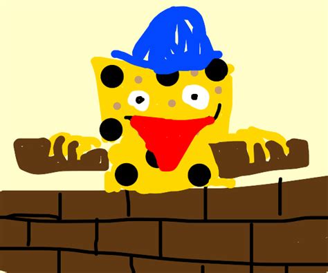 Spongebob Construction Worker Drawception