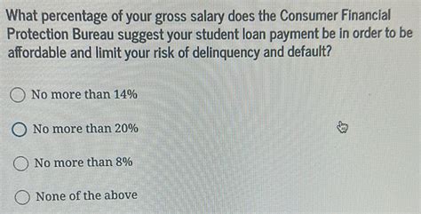 What Percentage Your Gross Salary Consumer Financial Protection Bureau