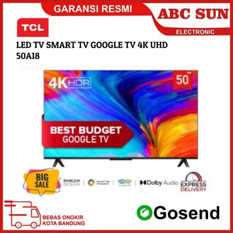 Jual Tcl 50a18 Led Tv 50 Inch Uhd Smart 4k Dolby Audio Di Seller Sun