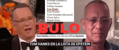 No Tom Hanks No Aparece En Los Documentos Desclasificados Del 3 Y El 4