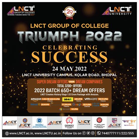 Triumph Is An Annual Placement Celebration Event Lnct Group