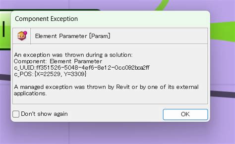 Error Message That My Data Was Thrown By Revit Revit McNeel Forum