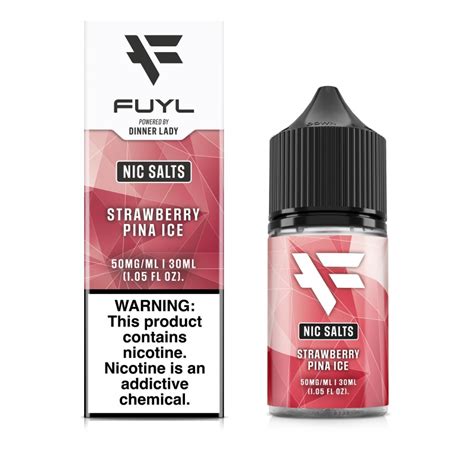 Fuyl Salts Powered By Dinner Lady Strawberry Pina Ice 30ml Fuyl