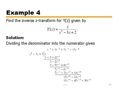 The Ztransform Cse Digital Control Lecture
