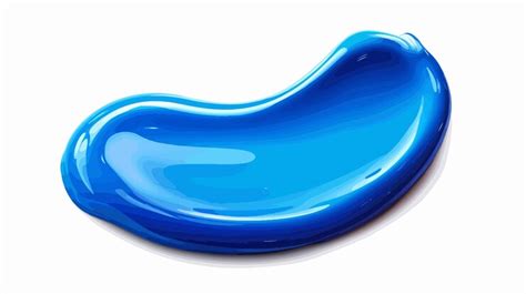 Blue Toothpaste Drop Vector Illustration Gel Premium Ai Generated Vector