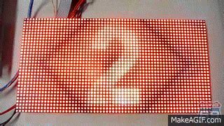 X Led Matrix Test On Make A GIF