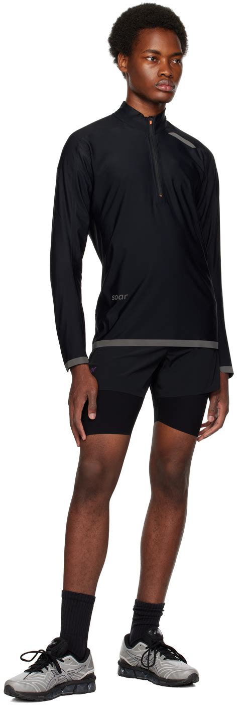 Soar Running Black Windproof Sweater Soar Running