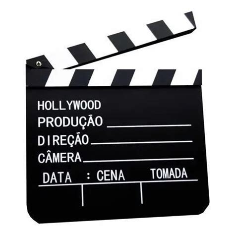 Claquete De Cinema Para Filmagem Ou Decoração 30Cm Telas E Telas