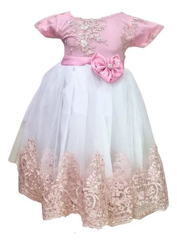 Vestido Para Niña De Gala Rosa Para Graduación Cumpleaños Envío Gratis