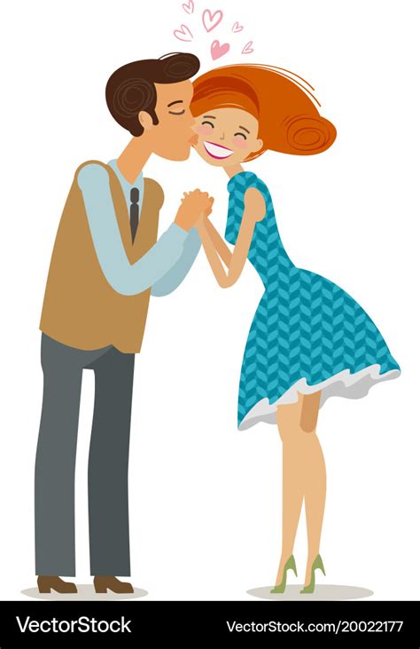 Cartoon Couple Kiss