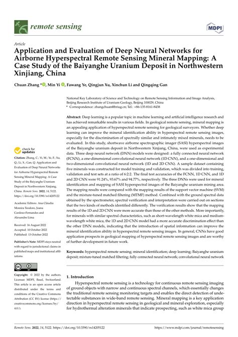 Pdf Application And Evaluation Of Deep Neural Networks For Airborne
