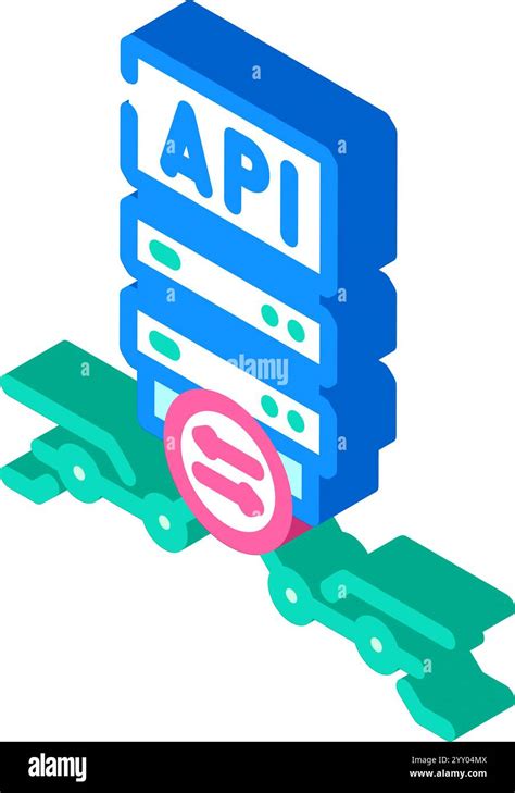 Api Connection Isometric Icon Vector Illustration Stock Vector Image And Art Alamy