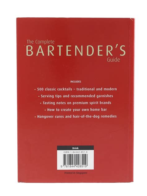The Complete Bartender's Guide - Lot 71343 - Buy/Sell Books Online