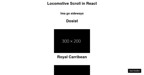 Locomotive Scroll Examples Codesandbox