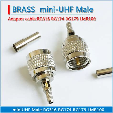 Rf Miniuhf Connector Mini Uhf Miniuhf Male Plug Window Crimp For Rg316