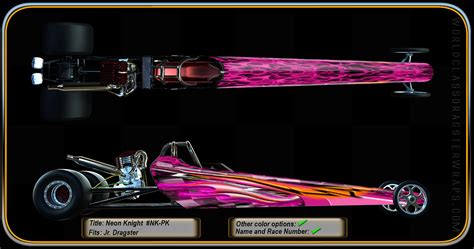 Neon Knight Pink Dragster Wrap