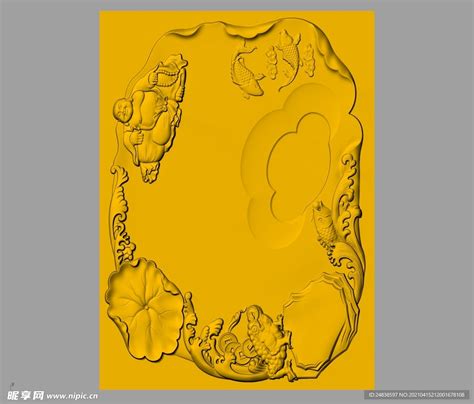 CAD浮雕装饰画立体模型设计图 3D作品 3D设计 设计图库 昵图网nipic