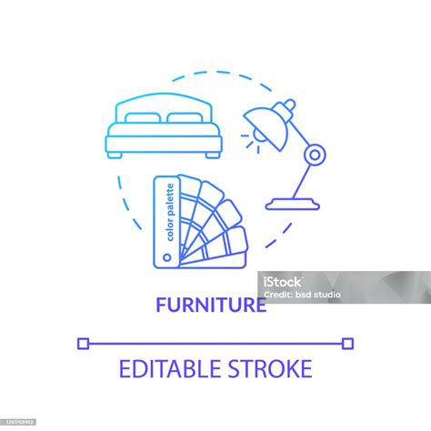 룸 퍼니싱 워크샵 컨셉 아이콘 가구 디자인 스튜디오 아이디어 얇은 라인 일러스트 인테리어 액세서리 디자인 및 제조 벡터 격리 윤곽선 Rgb 색상 도면 가구에 대한 스톡 벡터