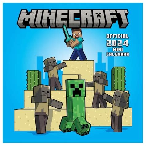 Kalendarz ścienny 2024 miesięczny Danilo Minecraft Inna marka Sklep