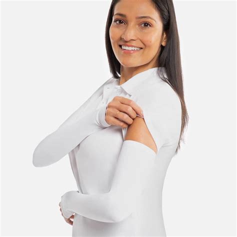 White Arm Sleeves With Thumbhole Adult Crazyarms