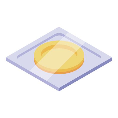Icono De Condón Clásico Vector Isométrico Anticoncepción Femenina