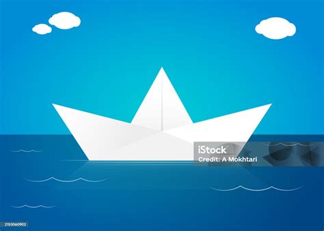 Paper Boat Stock Illustration Download Image Now Clip Art Computer